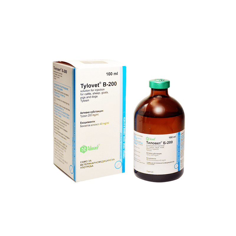 TYLOVET B200 200 MG/ML TYLOSIN 100 ML