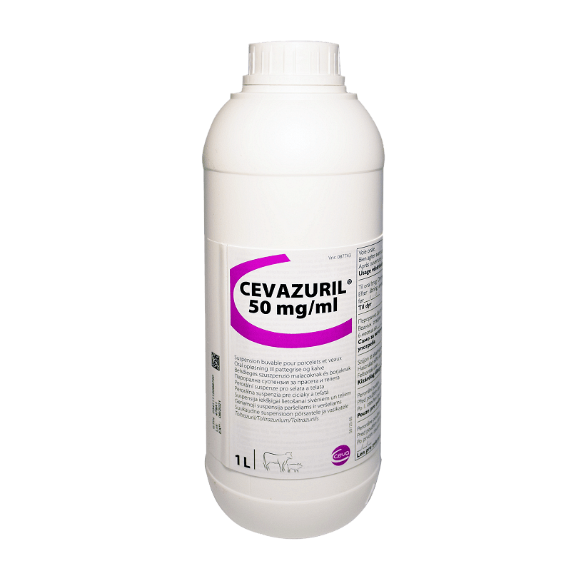 CEVAZURIL 50 MG/ML TOLTRAZURIL 1 LITER ORAL SOLUTION