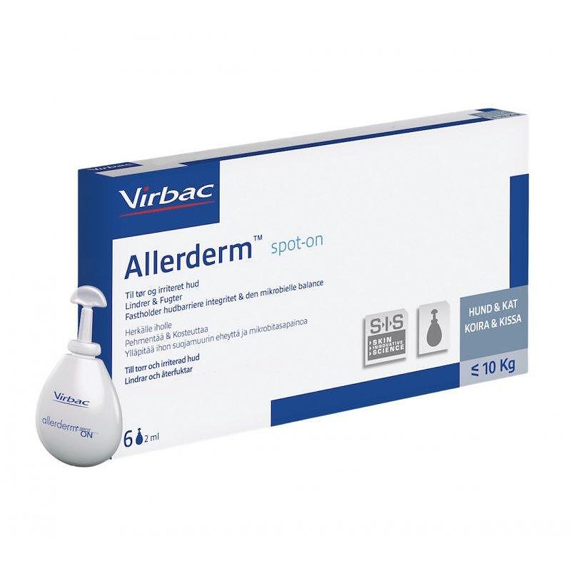 ALLERDERM SPOT ON UNDER 10 KG 6 PIPETTES X 2 ML