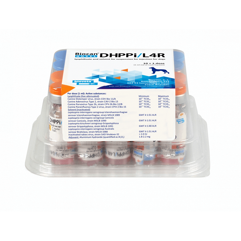 BIOCAN NOVEL DHPPI/L4R 10 DOSES