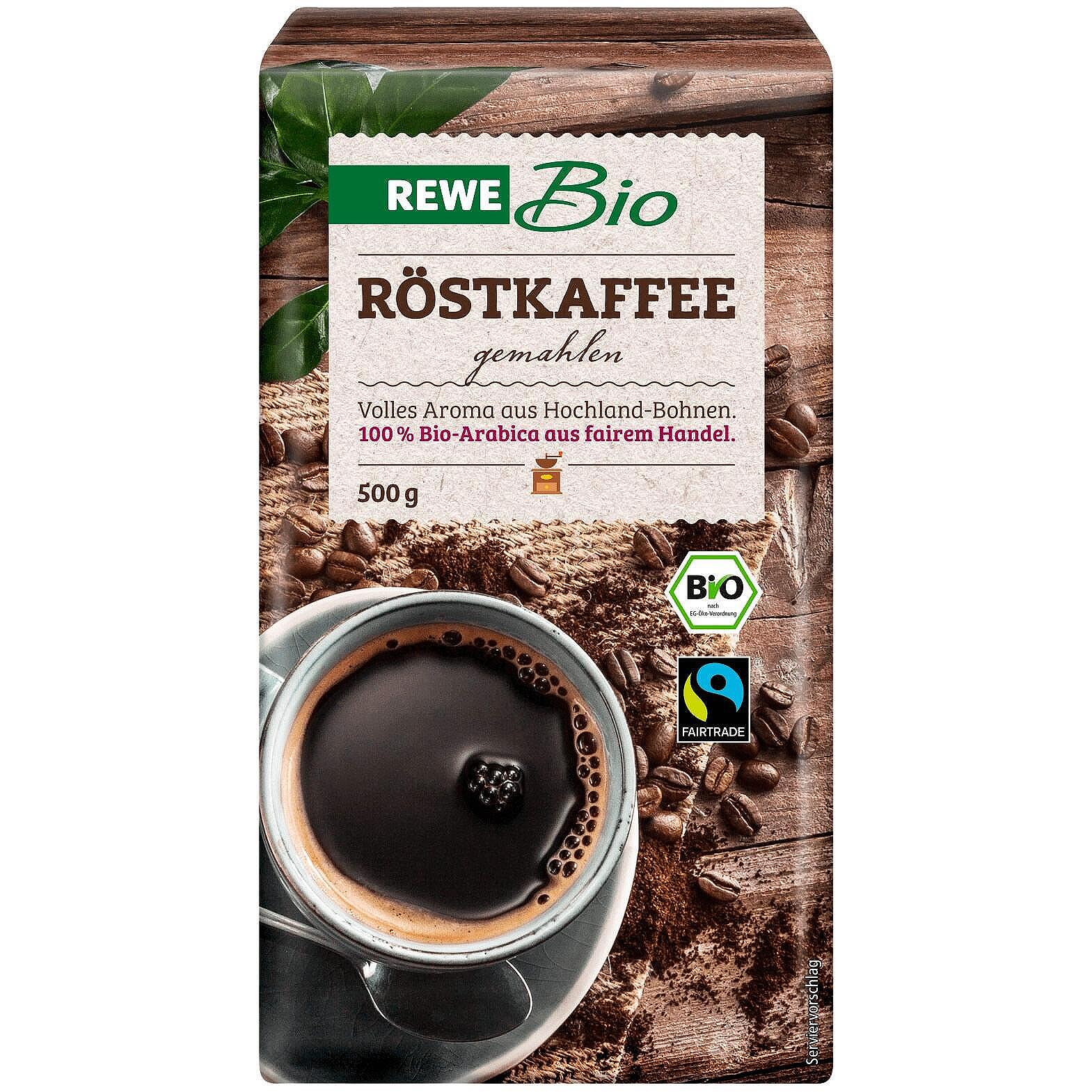 REWE био печено кафе мляно | 500 г | на изгодна цена с доставка в ...