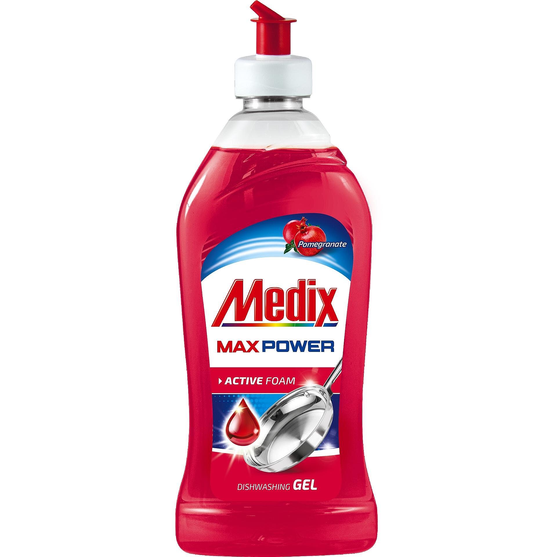 Medix Max Power Gel Pomegranate препарат за ръчно измиване на съдове ...