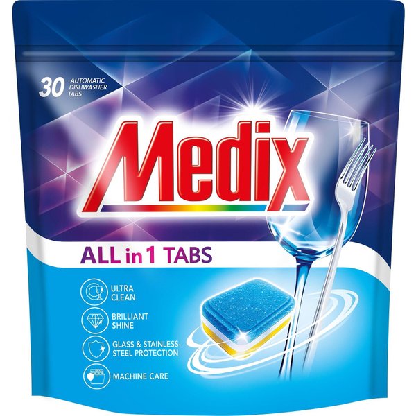 Medix All in 1 Tabs таблетки за миялна машина, 30 бр. | 3 бр. | на ...