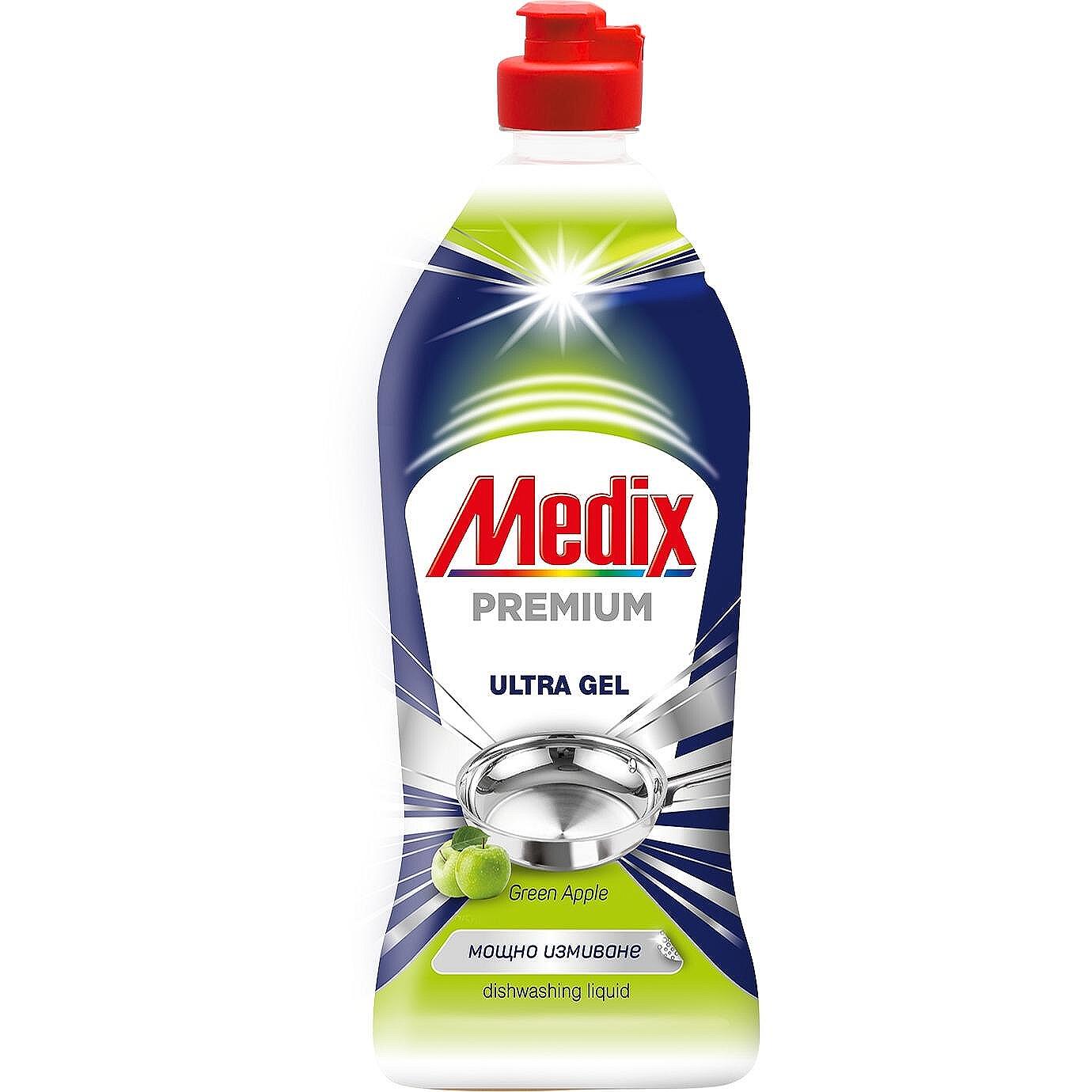 Medix Premium Gel Green Apple концентриран гел за съдове | 750 мл | на ...