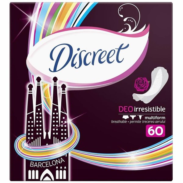 Discreet Deo Irresistible дамски превръзки | 60 бр. | на изгодна цена с ...