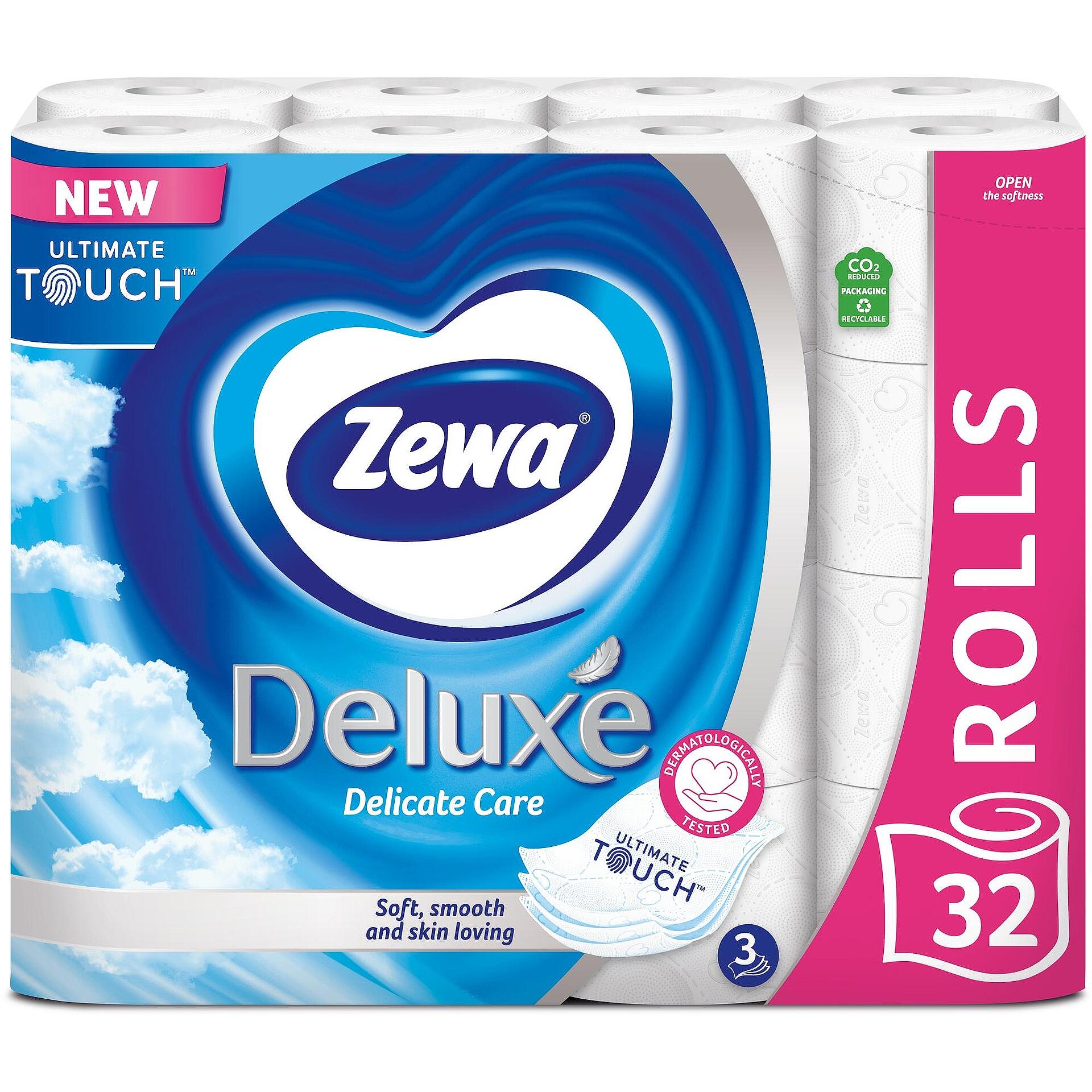 Zewa Deluxe Delicate Care тоалетна хартия | 32 бр. | на изгодна цена с ...
