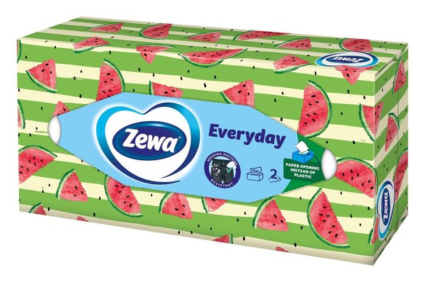 Zewa Everyday двупластови козметични кърпи | 100 бр. | на изгодна цена ...