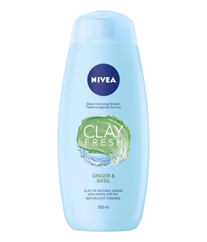 Nivea душ гел Clay Fresh Ginger & Basil | 500 мл | на изгодна цена с ...