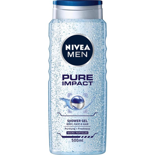 Nivea Men Pure Impact душ гел | 500 мл | на изгодна цена с доставка в ...