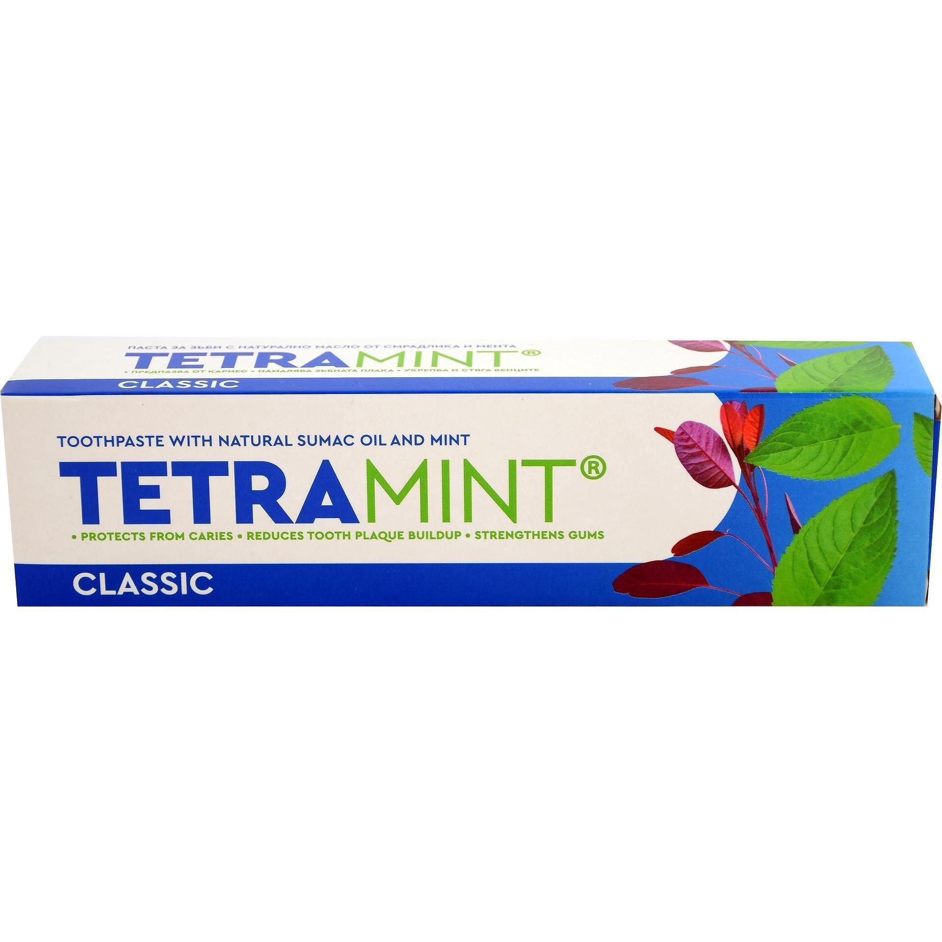 Tetramint паста за зъби смрадлика и мента | 65 мл | на изгодна цена с ...