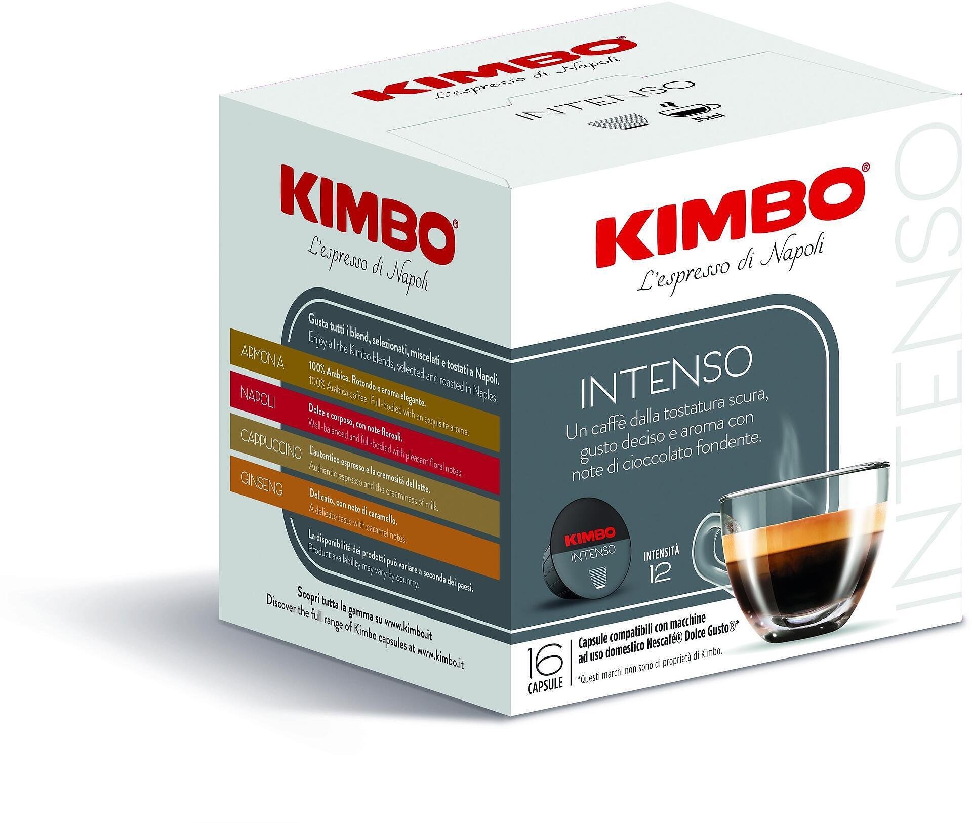Kimbo Intenso кафе капсули съвместими с Dolce Gusto | 16 бр. | на ...