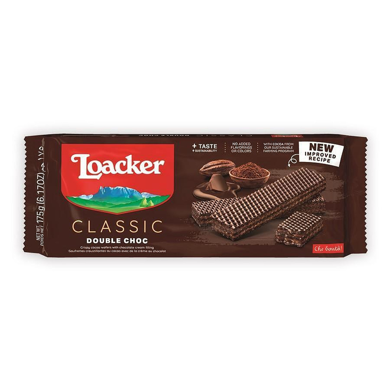 Loacker вафли двоен шоколад | 175 г | на изгодна цена с доставка в ...