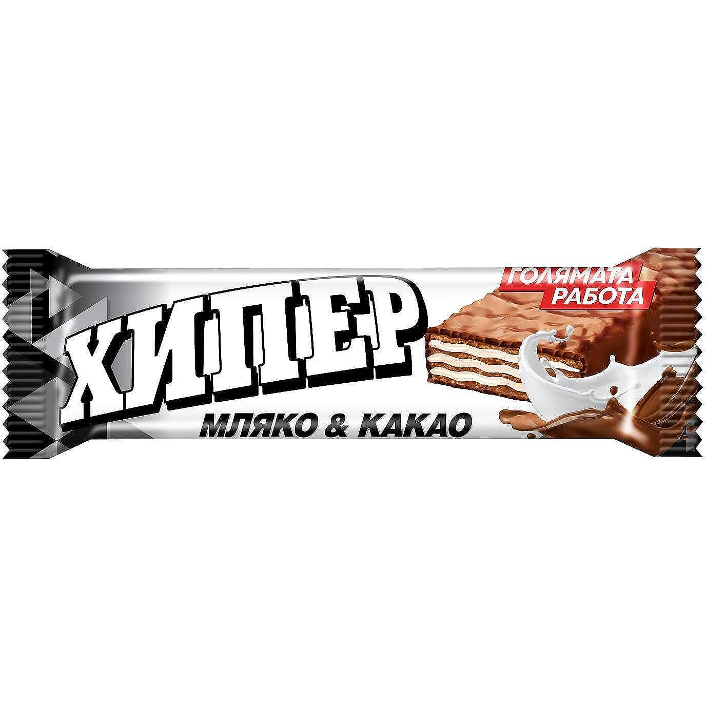 Престиж Хипер вафла мляко и какао | 55 г | на изгодна цена с доставка в ...