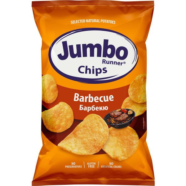 Jumbo чипс с барбекю | 75 г | на изгодна цена с доставка в България от ...