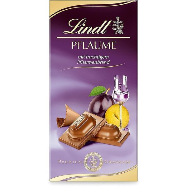 Lindt шоколад със синя слива | 100 г | на изгодна цена с доставка в ...
