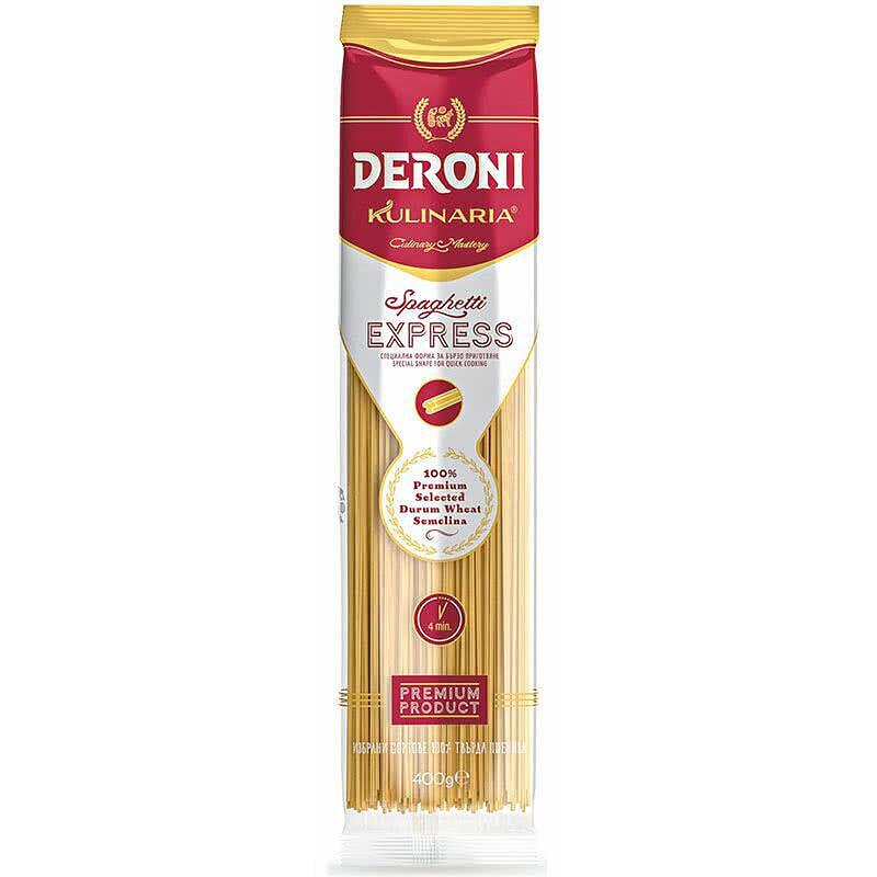 Deroni спагети експрес | 400 г | на изгодна цена с доставка в България от Limon.bg