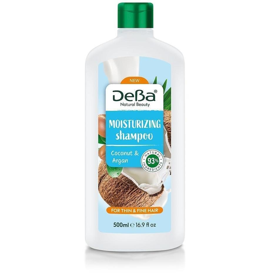 Deva Natural Beauty шампоан с кокос и арган за тънка и слаба коса | 500 ...