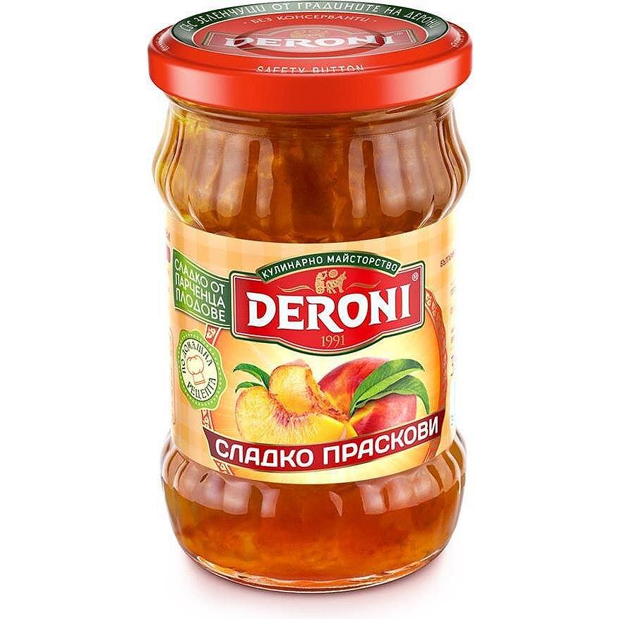 Deroni сладко от праскови | 300 г | на изгодна цена с доставка в България от Limon.bg