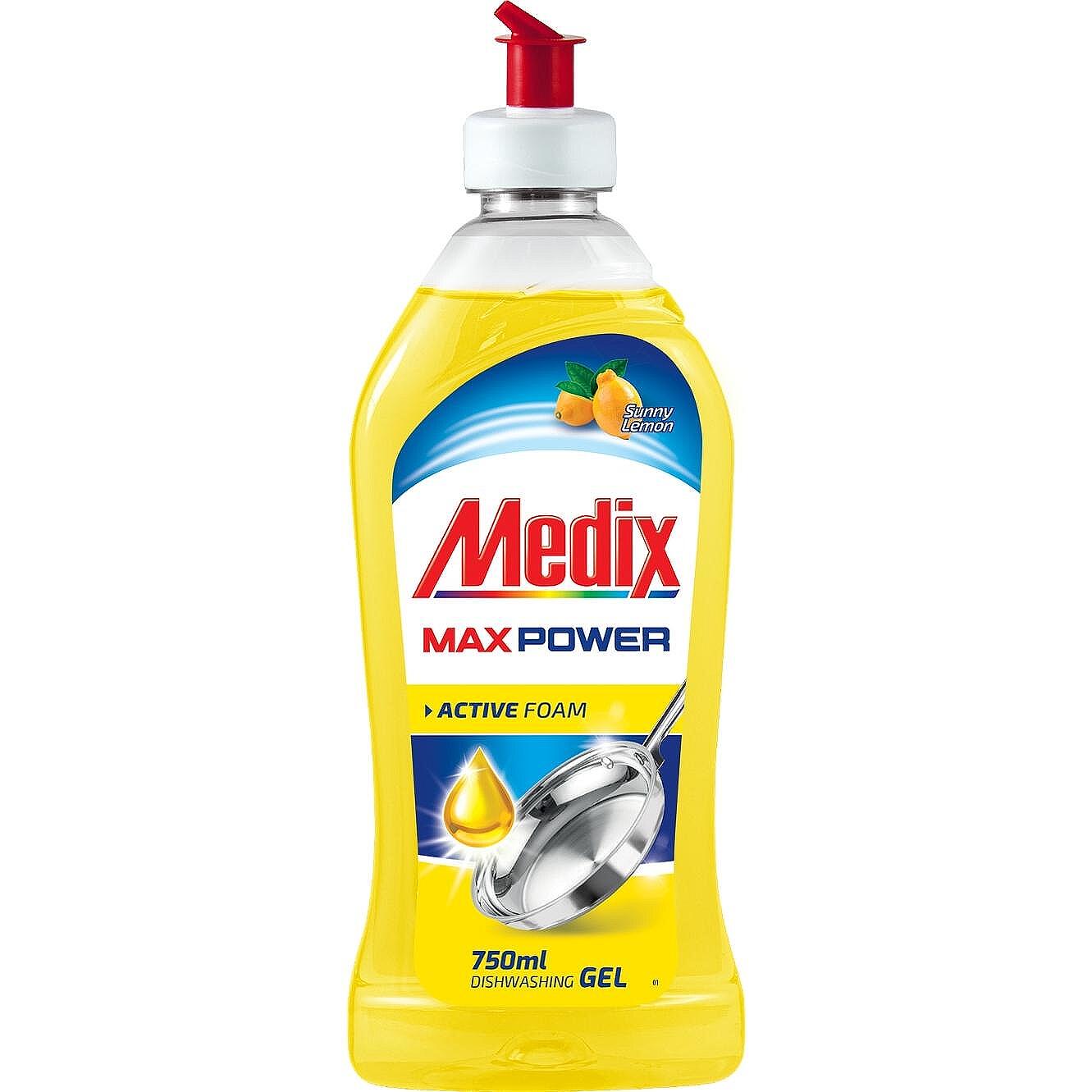Medix Max Power Gel Sunny Lemon препарат за съдове | 750 мл | на ...
