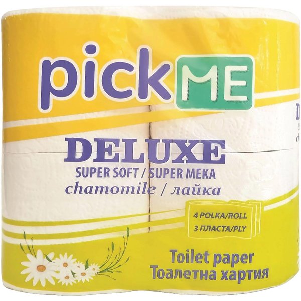 Pick Me трипластова тоалетна хартия лайка | 4 бр. | на изгодна цена с ...
