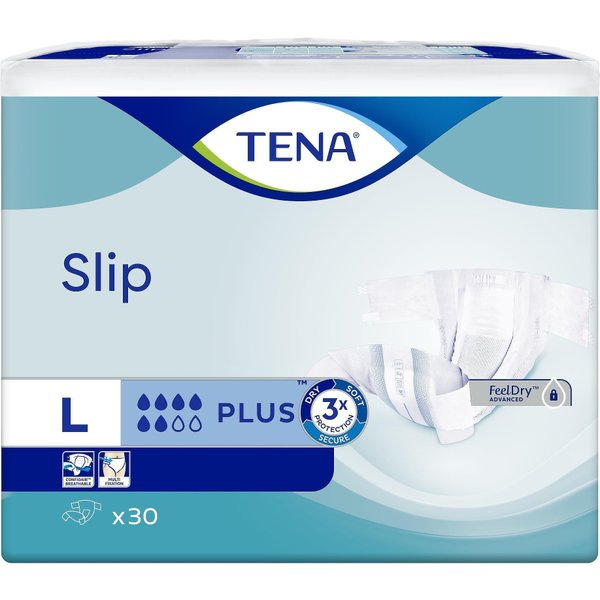 Tena Slip Plus пелени за възрастни, размер L | 30 бр. | на изгодна цена ...