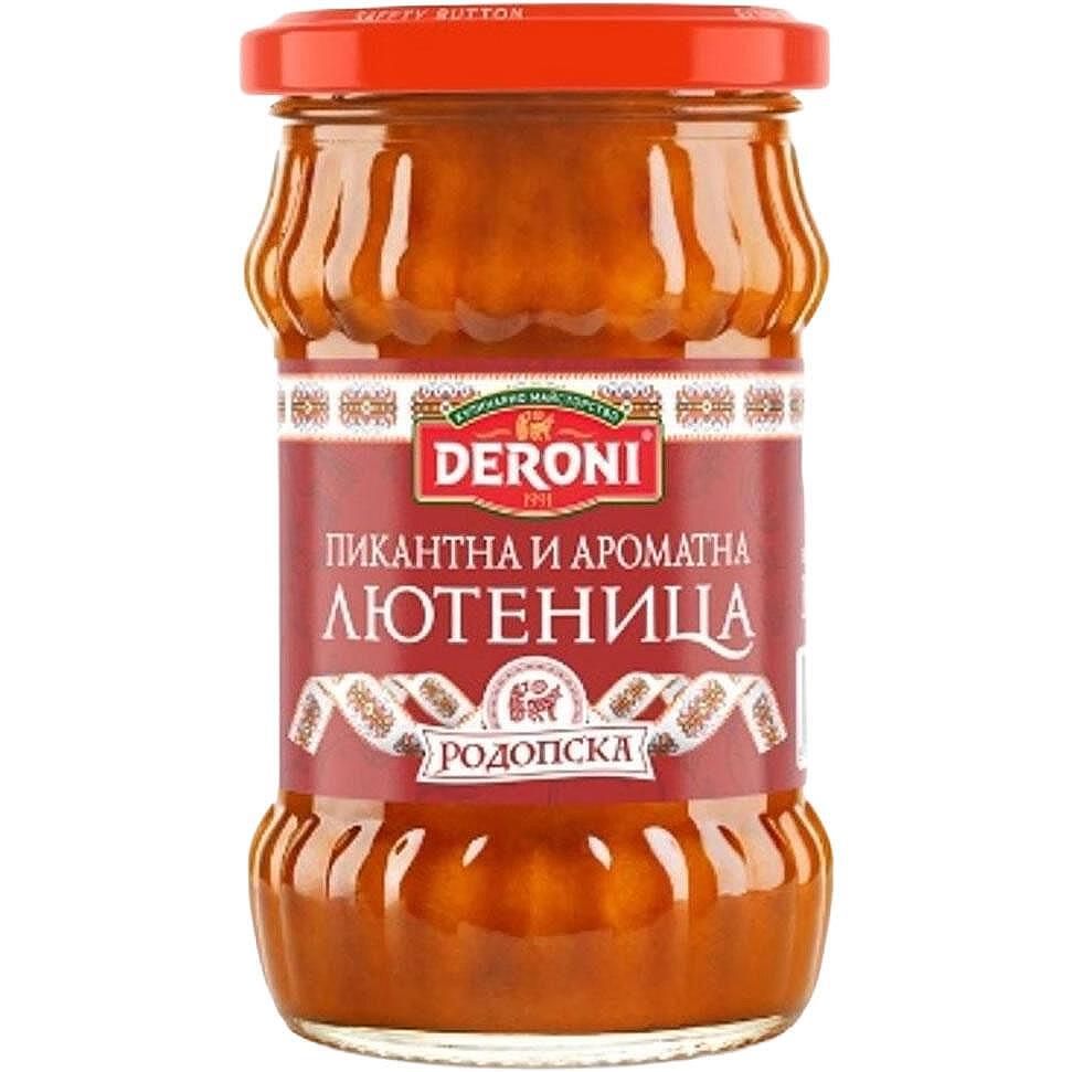 Deroni родопска лютеница пикантна | 260 г | на изгодна цена с доставка в България от Limon.bg
