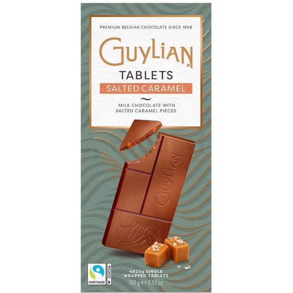 GuyLian Tablets млечен шоколад солен карамел | 100 г | на изгодна цена ...