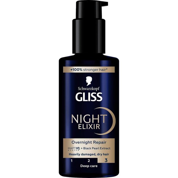 Gliss Night Elixir нощен еликсир за коса за възстановяване | 100 мл ...
