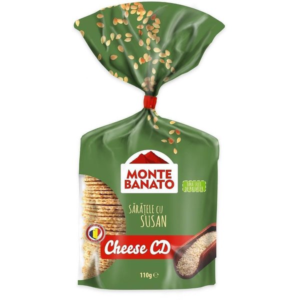 Monte Banato Cheese CD крекери със сусам | 110 г | на изгодна цена с ...