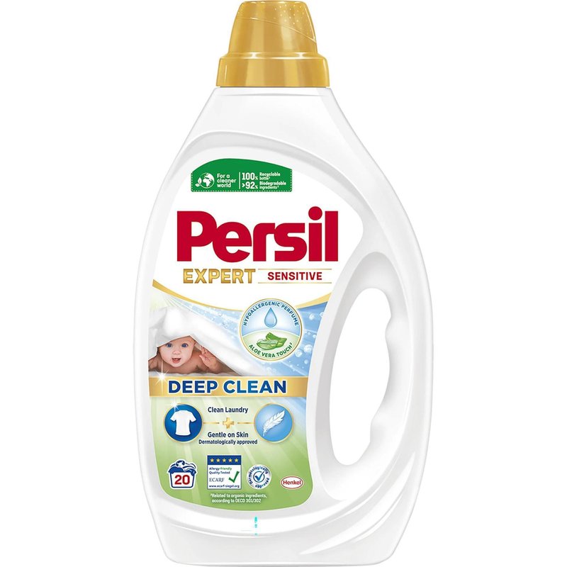 Persil Expert Sensitive течен перилен препарат, 20 пранета | 900 мл ...