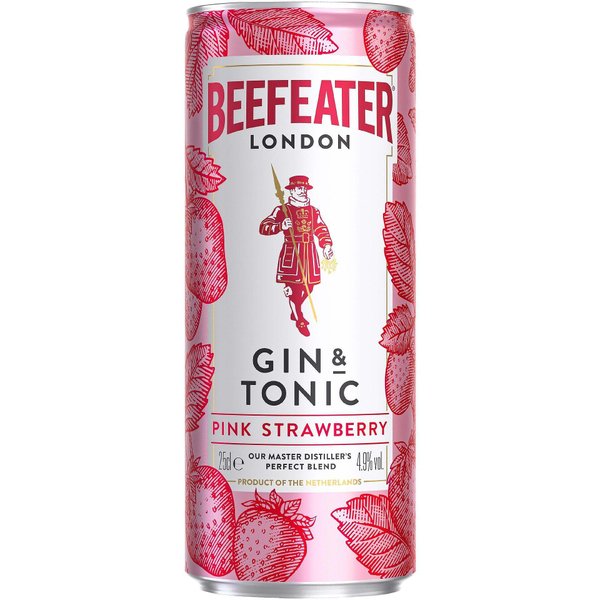 Beefeater Gin & Tonic Pink Strawberry коктейл | 250 мл | на изгодна ...
