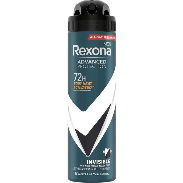 Rexona Men Advanced Protection Invisible дезодорант спрей | 150 мл | на ...