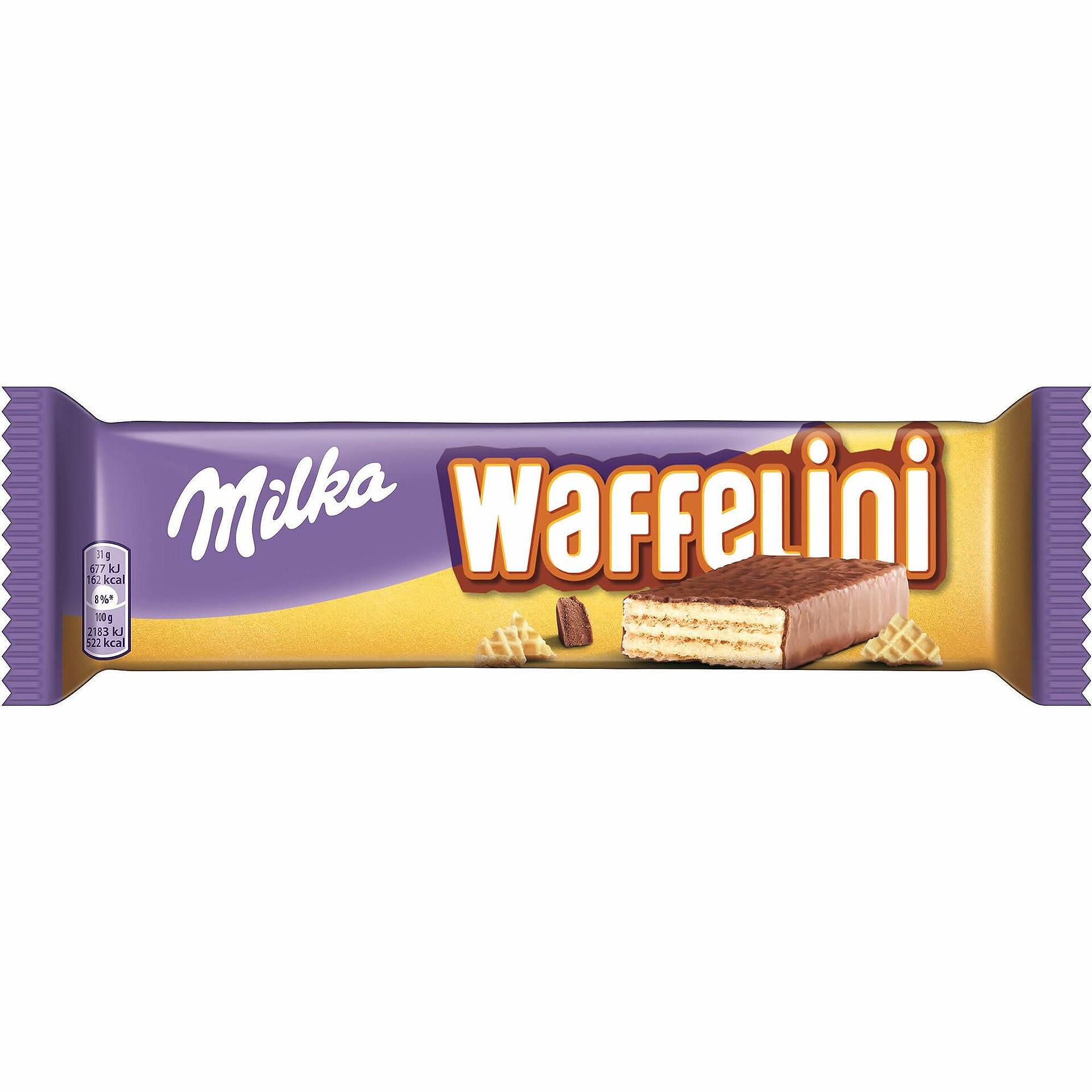 Milka Waffelini вафла с млечен крем | 31 г | на изгодна цена с доставка ...