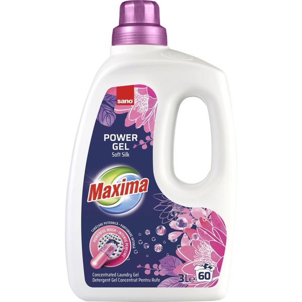 Sano Maxima Soft Silk гел за пране, 60 пранета | 3 л | на изгодна цена ...