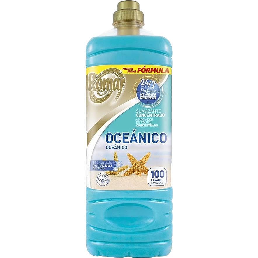 Romar Oceanico омекотител, 100 пранета | 2 л | на изгодна цена с ...