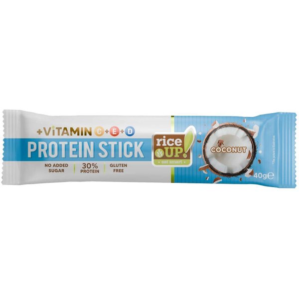 Rice Up Vitamin Protein Stick кокос | 40 г | на изгодна цена с доставка ...