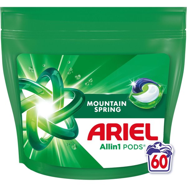 Ariel Mountain Spring капсули за пране, 60 пранета | 60 бр. | на ...