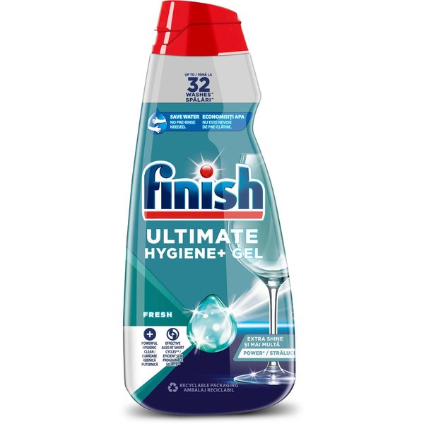 Finish Ultimate Hygiene+ гел за съдомиялна машина | 650 мл | на изгодна ...