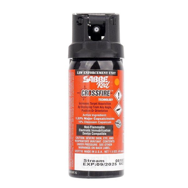 Лютив спрей Sabre Red - Crossfire MK3 Pepper Spray - Stream - 44 ml