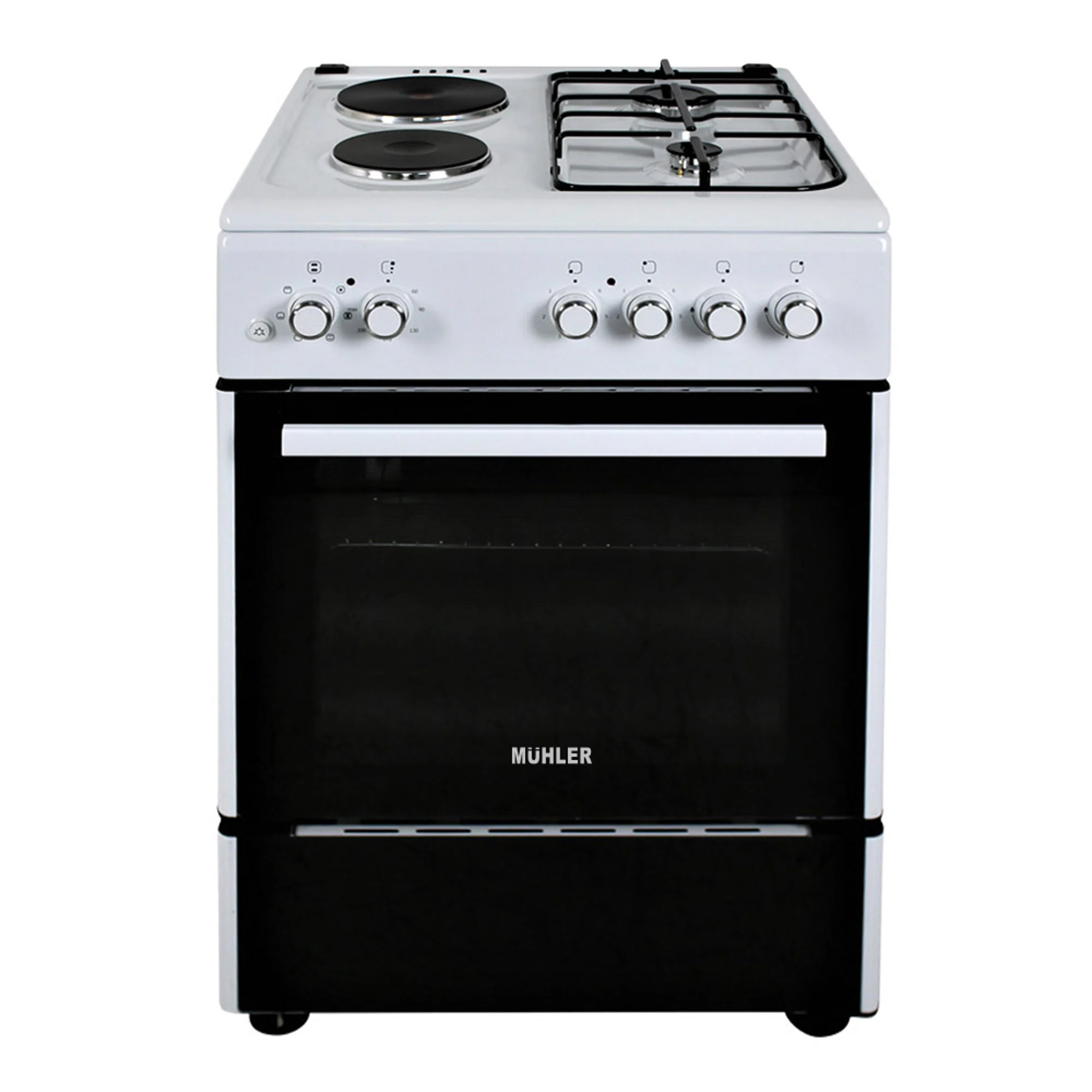 Голяма готварска печка Muhler ELCR601G, 2Г+2Е