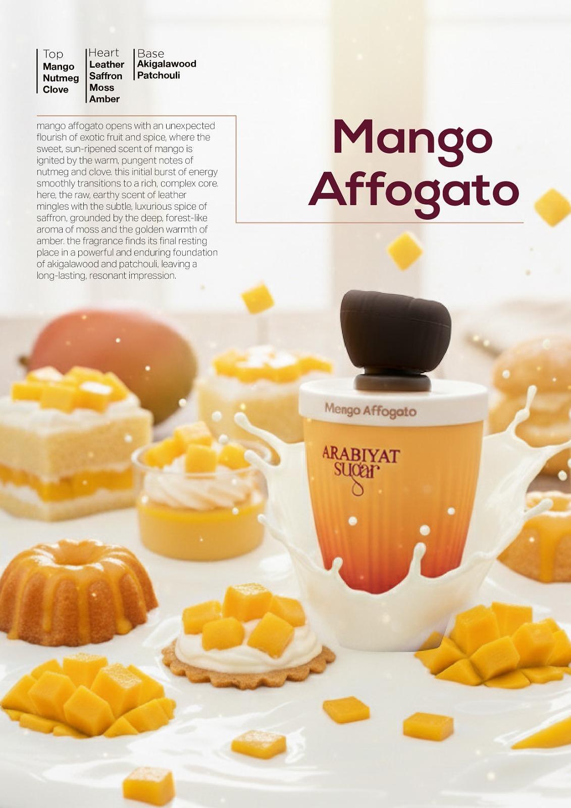 Парфюмна вода Унисекс【Arabiyat Sugar Mango Affogato】100 мл ...