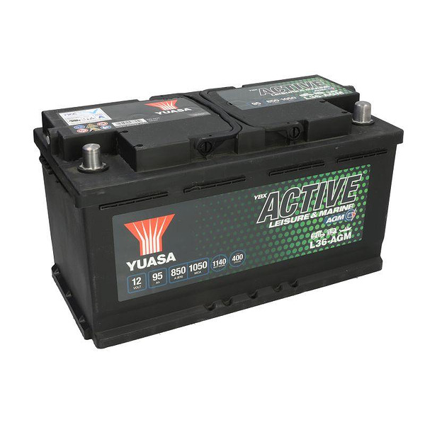 Акумулатор YUASA Active Leisure & Marine AGM 12V 95Ah 850A R+