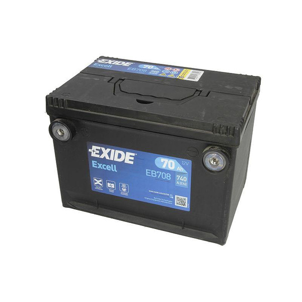 Акумулатор Exide Excell JIS/ASIA 12V 70Ah 740A L+