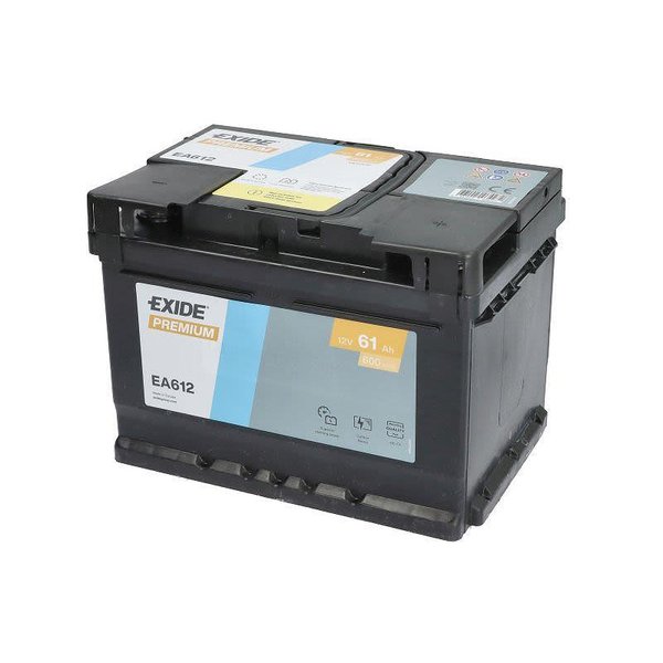 Акумулатор Exide Premium 12V 61Ah 600A R+