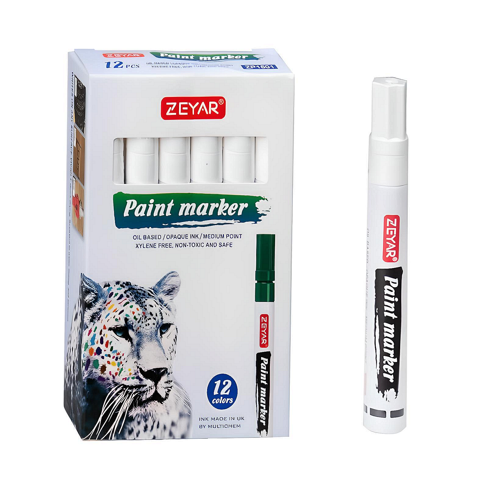 Paint маркер Zeyar ZP1501 – 2 мм, бял