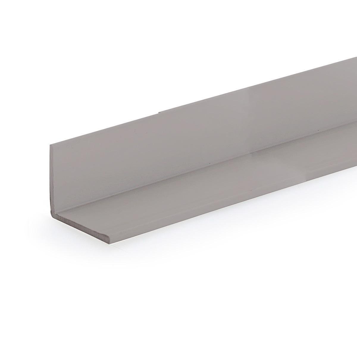 PVC ъглов профил Arcansas 100 x 2 x 2 см сив сатен