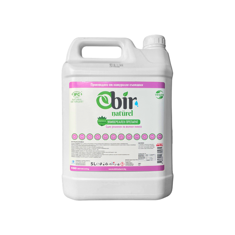 Obir Naturel Универсален препарат за цялостно почистване, 5л.