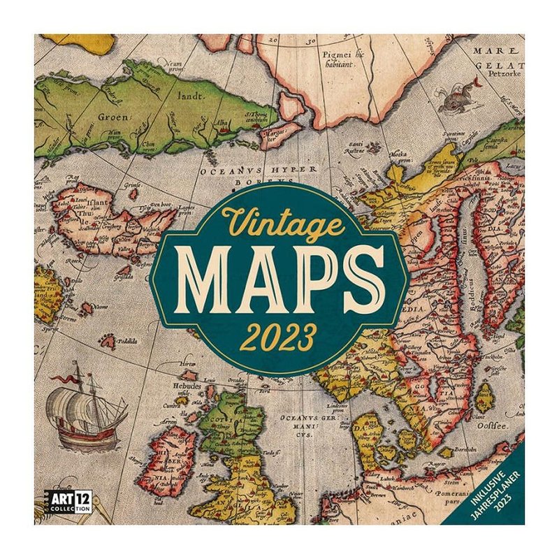 Календар Ackermann Vintage Maps - Старинни карти, 2023 година | Penshop.bg