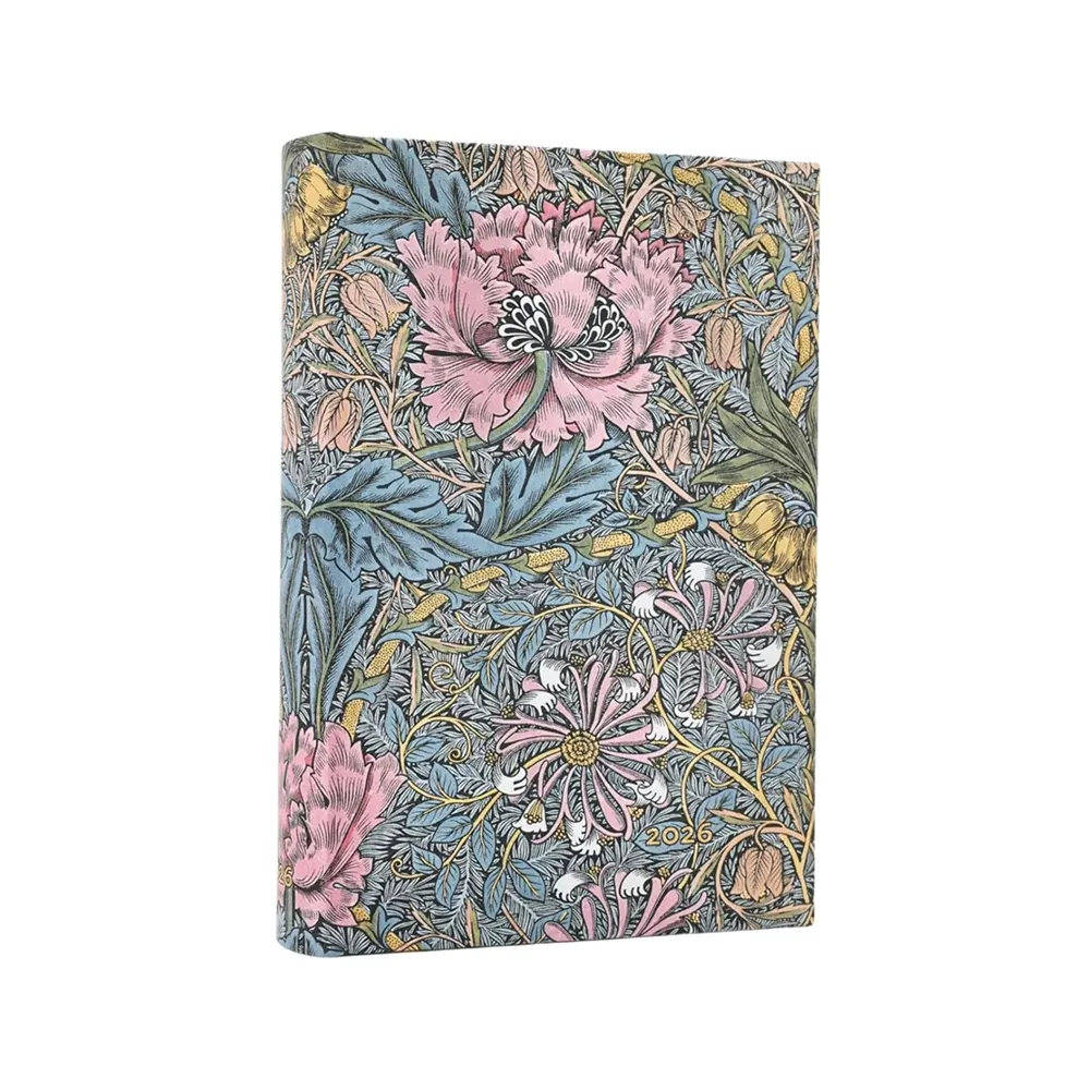 Тефтер Paperblanks - William Morris Pink Honeysuckle, Mini, 1 ден на ...