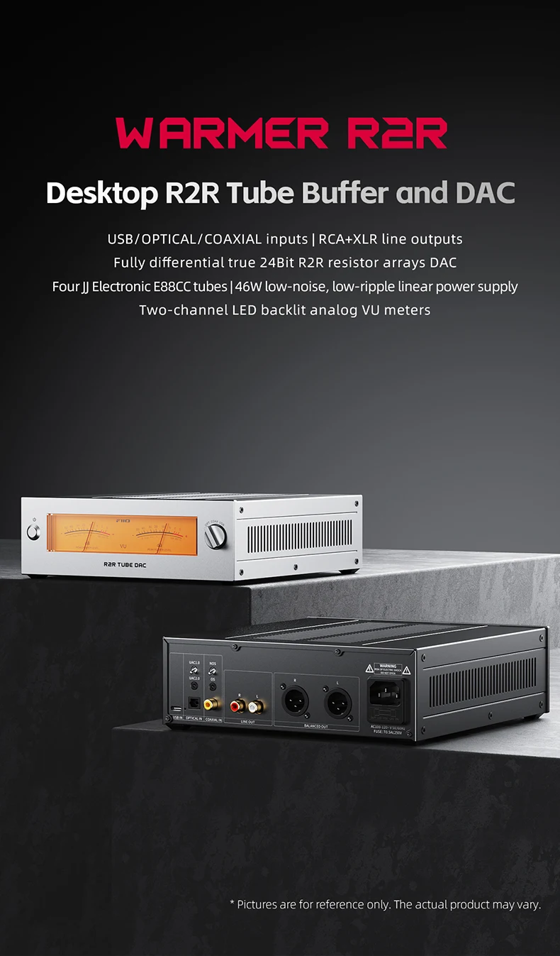 FiiO WARMER R2R Tube DAC/Amp – Fully Balanced 24-Bit R2R